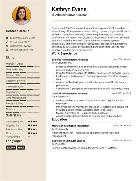 7 Best It Administrative Assistant Resume Examples For 2025