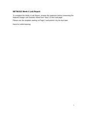 Steve Ehrhart Netw410 Week 4 Lab Report V2 Docx NETW410 Week 4 Lab Report To Complete The Week