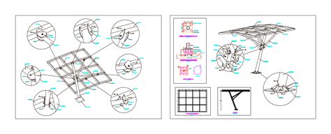 Solar Panel Support Dwg Block For Autocad • Designs Cad