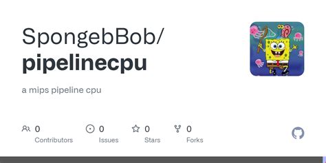 github spongebbob pipelinecpu a mips pipeline cpu