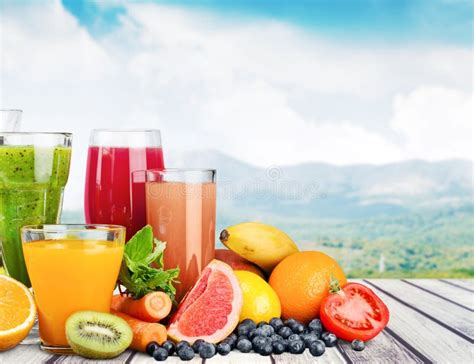 Fruit Drinks Stock Image Image Of Berry Energy White 60350371