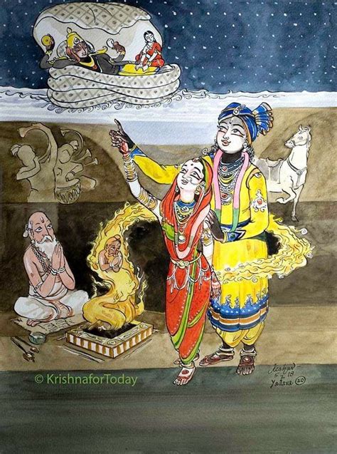 Yadavabhyudayam 20 In His Leela Krishna Marries Rukmini Following The Prescribed Rituals