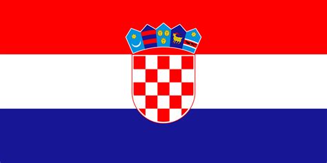 Croatia Flag Official Colors And Proportion Vector Illustration
