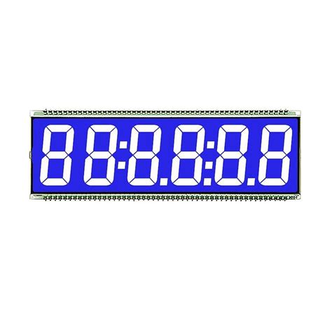 Static 6 Digit Htn Lcd Display 7 Segment For Fuel Dispenser Display