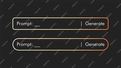premium vector generative ai neon prompt bar isolated on black background artificial