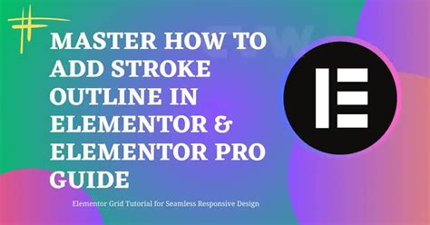 How To Add Stroke Outline In Elementor 2025