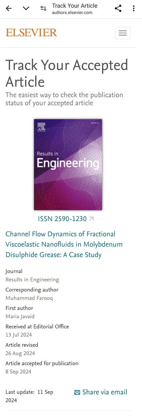 Research Engineering Nanofluids Mos2 Viscoelasticity