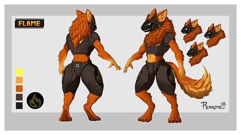 My First Protogen Ref Sheet Hope You Guys Like It ~ Art By Rennzoar Me R Protogen