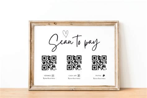 QR Code Sign Template Graphic By Haffa Studio Creative Fabrica