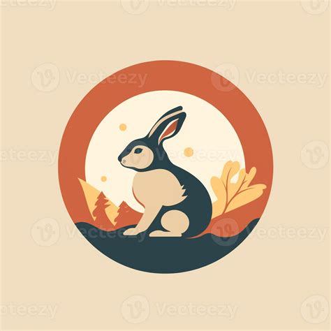AI Generated A Retro Logo Of A Rabbit Generative AI Stock Photo At Vecteezy