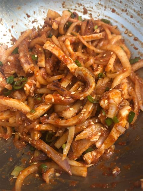 오징어 무생채 무침