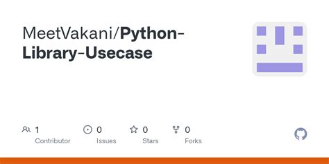 GitHub MeetVakani Python Library Usecase