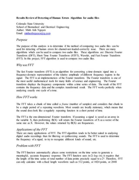 Comparing Two Audio Files Ppt