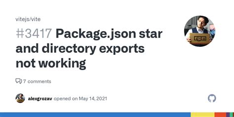 Package Json Star And Directory Exports Not Working · Issue 3417 · Vitejs Vite · Github