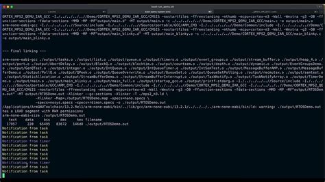 Freertos Cortex Mps2 Qemu Demo Notification Blinky Youtube