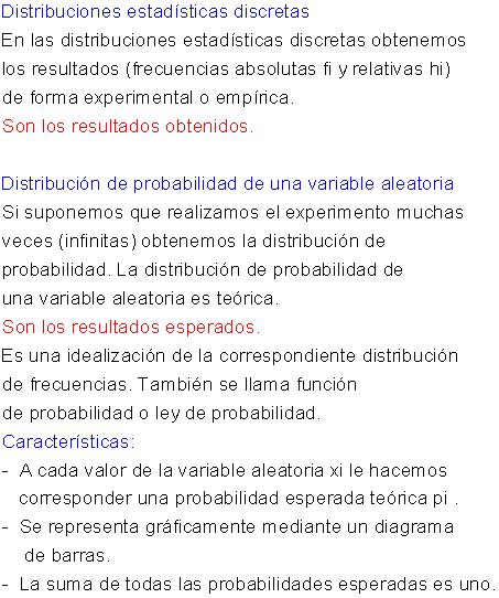 Variables Aleatorias Discretas Ejemplos