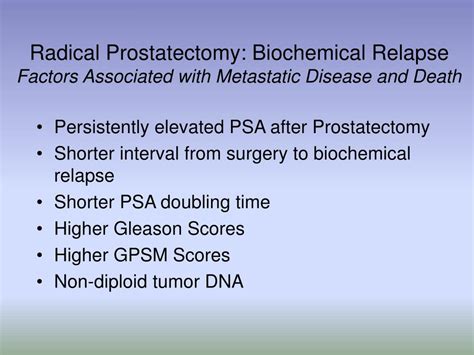 Ppt Post Operative Radiation Therapy Following Radical Prostatectomy For Prostate Cancer