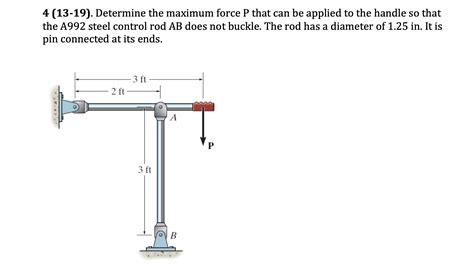 Solved 4 13 19 ﻿determine The Maximum Force ﻿p