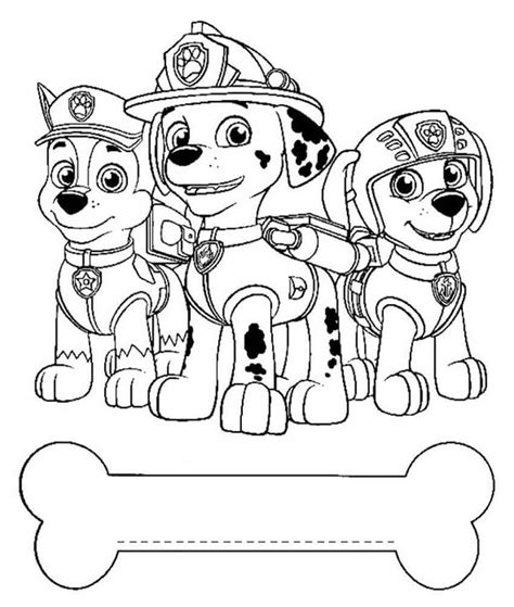 Marshall Paw Patrol Y Amigo Para Colorear Imprimir E Dibujar