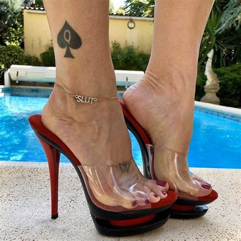 Queen Of Spades Ankle Tattoo