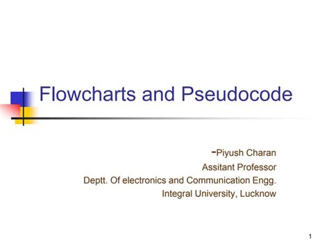 Pseudocode And Flowchart Examples Pdf