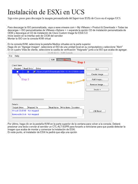 Cómo Instalar Esxi En Servidores Ucs Cisco Community Pdf V Mware Servidor Computación