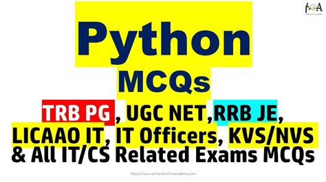 python mcqs most important conceptual questions for all cs it exams
