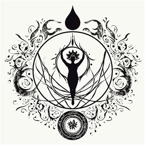 A Close Up Of A Drawing Of A Person In A Circle Generative Ai Premium Ai Generated Image