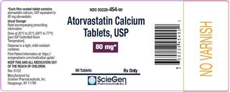 Atorvastatin Package Insert Prescribing Information