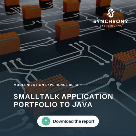 Synchrony Systems Inc On Linkedin Applicationmodernization Java Smalltalk Innovation