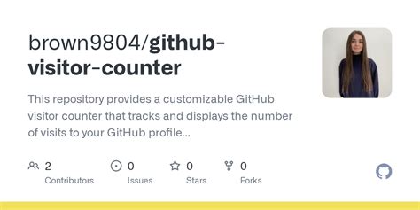 Github Brown9804github Visitor Counter This Repository Provides A Customizable Github