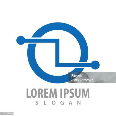 원형 회로 로고 개념 디자인입니다 기호 그래픽 템플릿 요소 벡터 0명에 대한 스톡 벡터 아트 및 기타 이미지 0명 과학