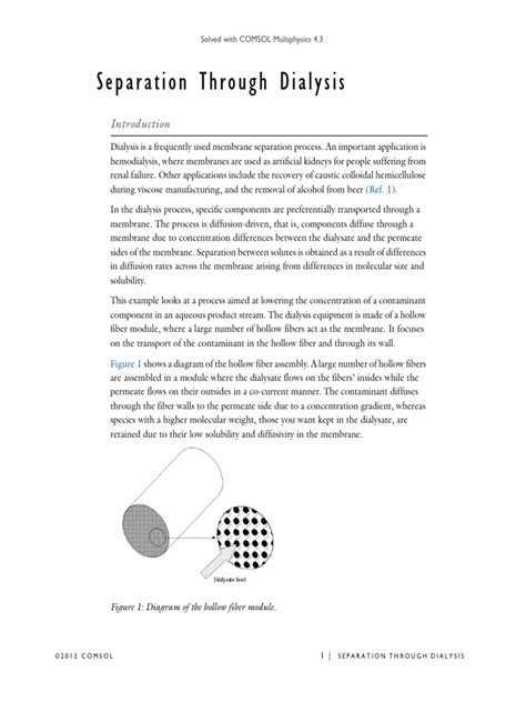 Models Chem Dialysis Pdf Diffusion