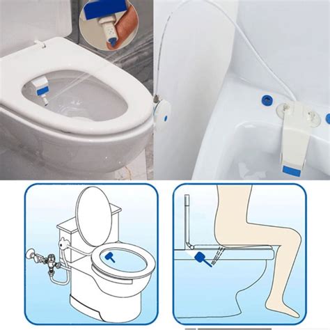 Bathroom Bidet Toilet Fresh Water Spray Clean Seat Non Electric
