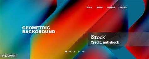 액체 색상 추상적인 배경을 가진 기하학적 유체 모양 배경 화면 배너 배경 카드 책 그림 방문 페이지에 대 한 벡터 일러스트 레이 션 0명에 대한 스톡 벡터 아트 및 기타