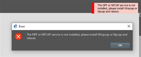 Npf Or Npcap Service Is Not Installed Gns3 Error John Youngjohn Young