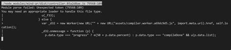 You May Need An Appropriate Loader To Handle This File Type Issue