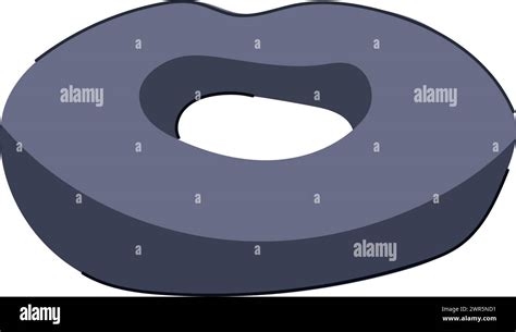 Car Desk Chair Cushion Cartoon Vector Illustration Stock Vector Image