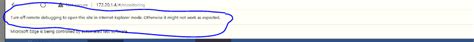 Selenium How To Turn Off Remote Debugging To Open This Site In IE