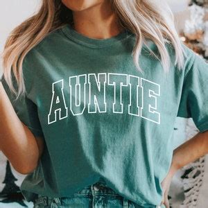 Comfort Color Aunt Shirt Aunt Shirt Auntie Shirt Pregnancy Announcement Gift For Aunt