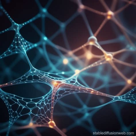 Create A Seamless Structure Of Fantasy Image Of A Neural Network As