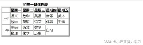 利用html完成一张课程表的网页网页版课表 Csdn博客 利用html完成一张课程表的网页网页版课表 Csdn博客