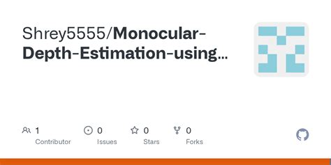 Github Shrey5555monocular Depth Estimation Using Machine Learning