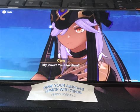 Cyno Fortune Cookie Genshin Impact Hoyolab