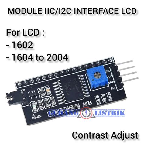Jual Module Iic 12c Serial Interface Lcd 1602 1604 To 2004 Board