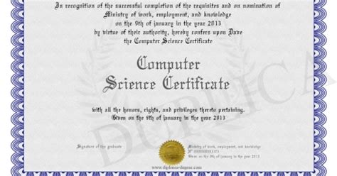Computer Science Certificate