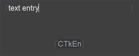 Visual Bug In Entry Widget · Issue 165 · Tomschimansky Customtkinter · Github