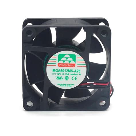 Mga6012ms A25 6025 12v 013a Two Wire Cooling Fan