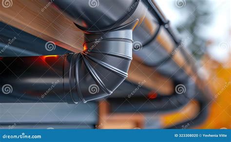 Close Up Of Industrial Ventilation Ducts On Roof Generative Ai Royalty