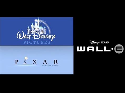 Walt Disney Pictures Pixar Animation Studio Logo 2007 2008 Wall E